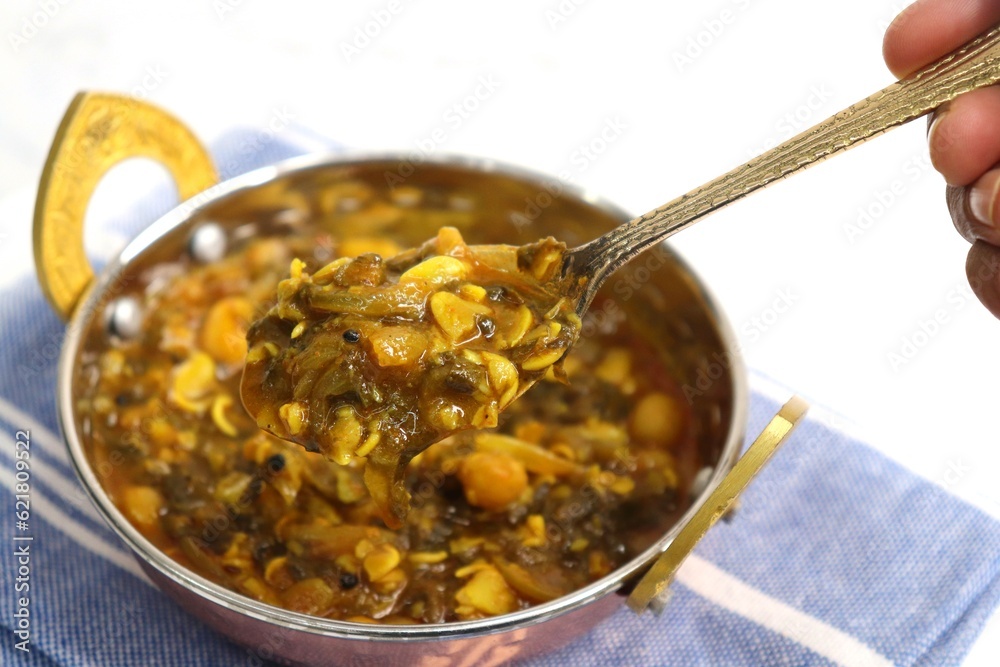 Alucha fatfate or alu wal chi patal bhaji is a traditional, authentic ...