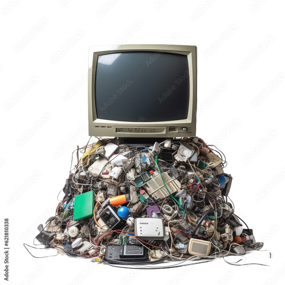 electrical trash and waste Stock Illustration | Adobe Stock