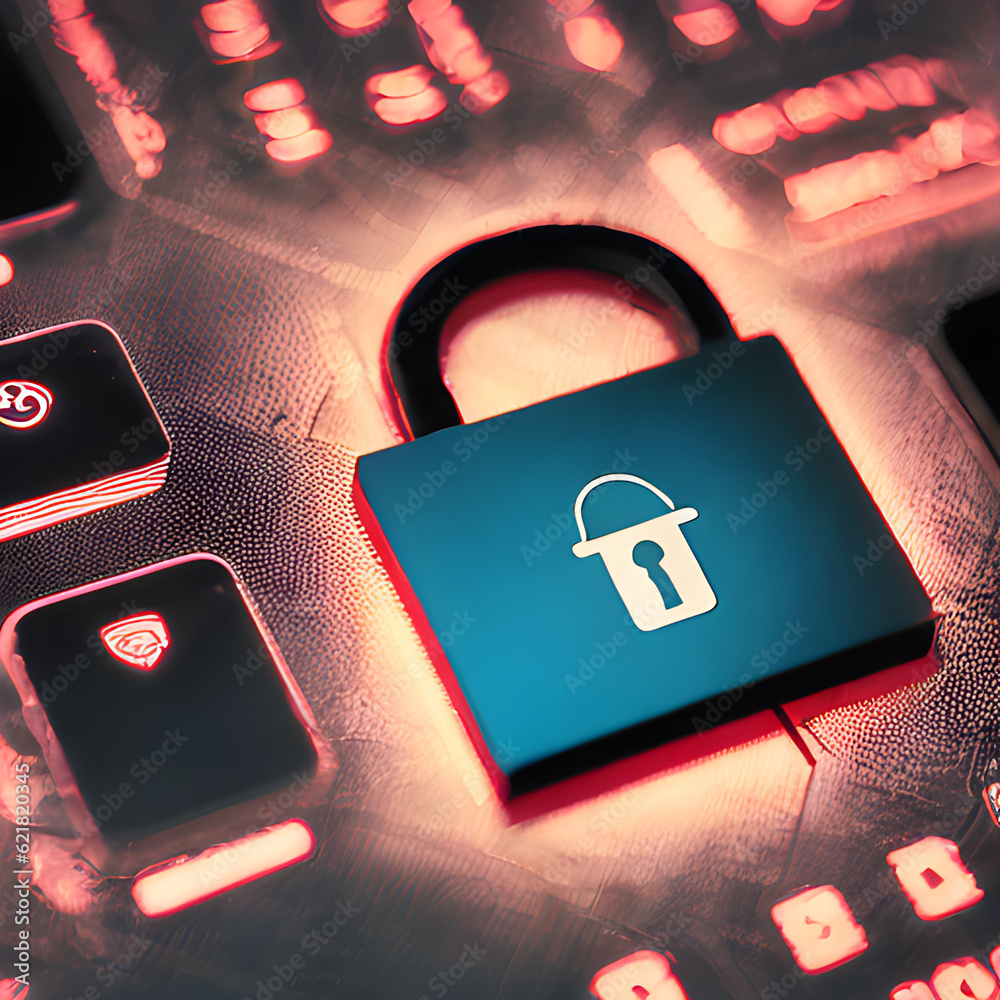 Bitcoin Artificial Intelligence Visual Representation Of Robust Cybersecurity Measures