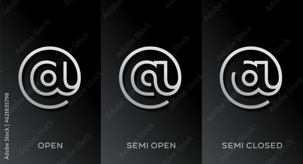 Set of asperand symbol logo icon design template elements Stock Vector ...