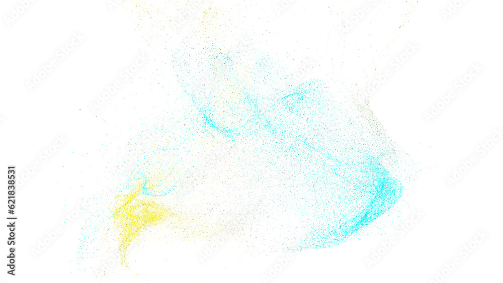 scattered, glowing, colorful particles on transparent background Stock ...