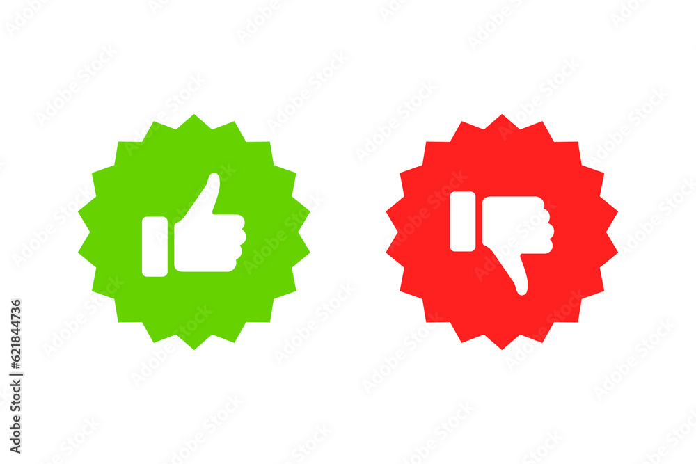 Like icon. Hand like. Thumb up. Social media sign. Dislike icon. Thumb ...