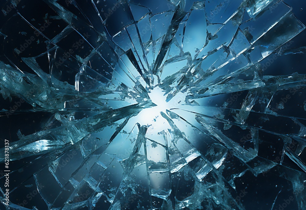 cracked shards of glass wallpaper background, smashed glass texture ...
