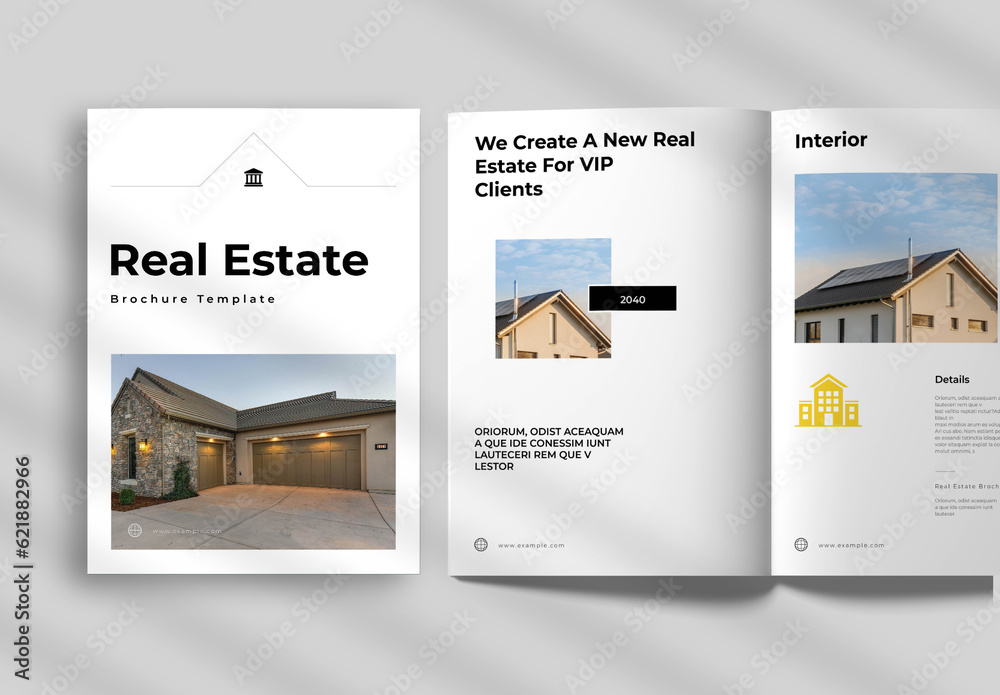 Real Estate Brochure Template Stock Template | Adobe Stock