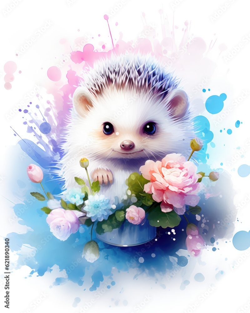 fluidity and unpredictability of watercolors by creating a dynamic and ...