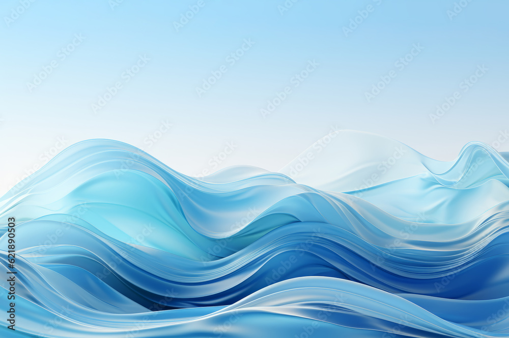 Beautiful Abstract blue color tone luxury with smooth silky satin ...