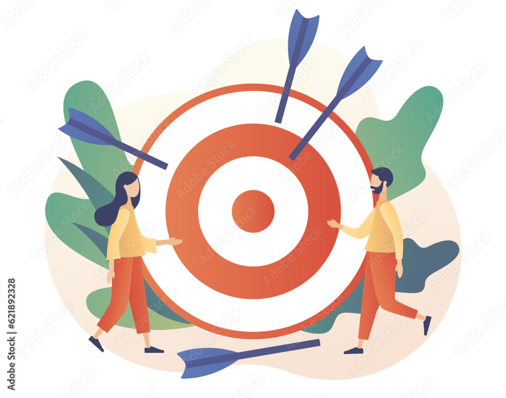 Fail start up business. Unsuccessful businessman. Not hit target ...