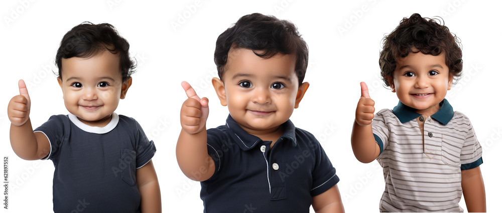 set of smiling, happy, Latin-American baby toddler kids in different ...