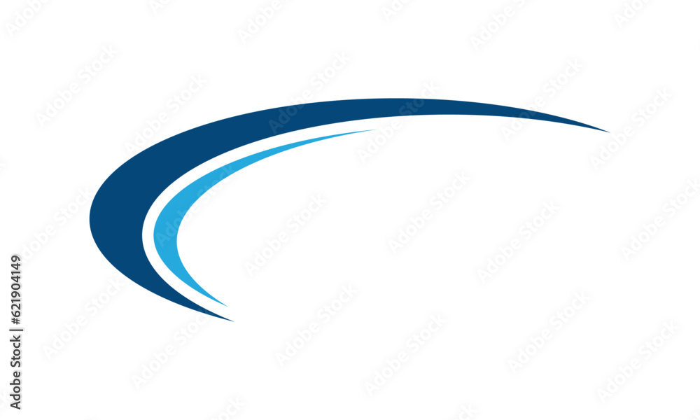 Swoosh logo vector image Stock Vector | Adobe Stock