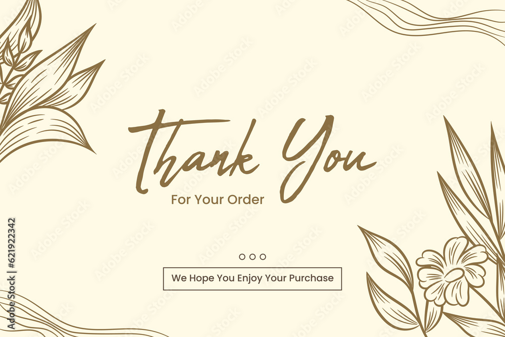 Thank you for your order card design, suitable for your product ...