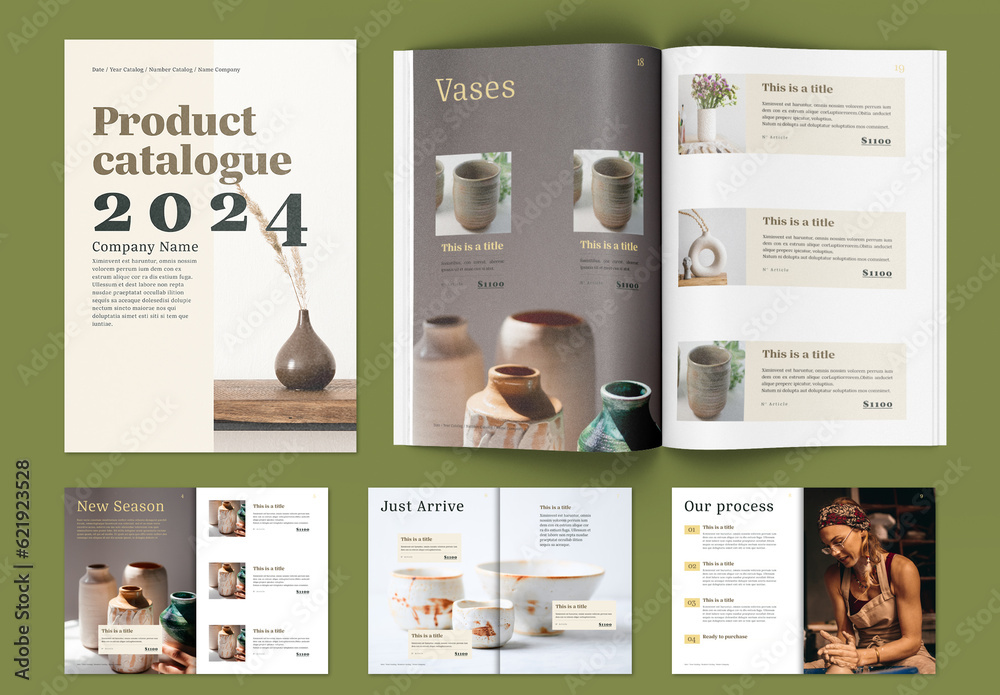 Product Catalog Layout Stock Template | Adobe Stock