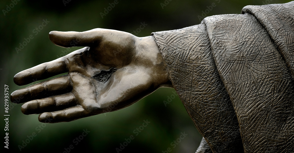 Statue of Jesus Christ the Savior Nail Marks from Crucifixion Atonement ...