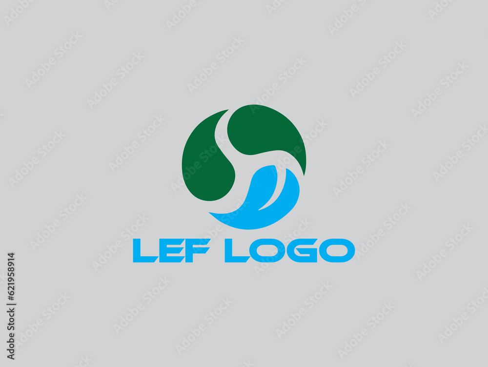 LEF vector logo, health logo, hospital and clinic logo. Stock Vector ...