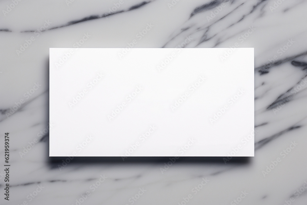 Horizontal business visiting card mock-up. Empty mockup for ...