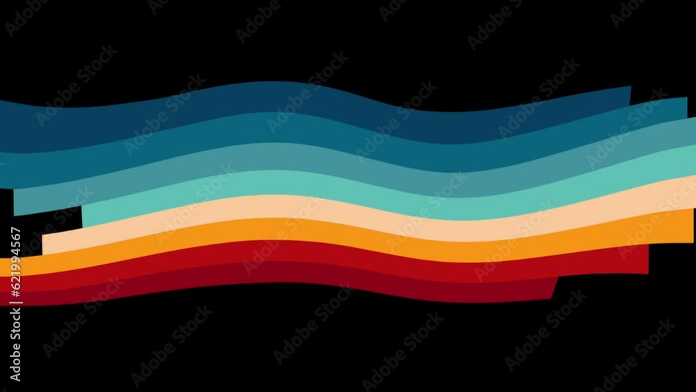 Vintage Striped Backgrounds, Loop Samples, Retro Colors from the 1970s ...