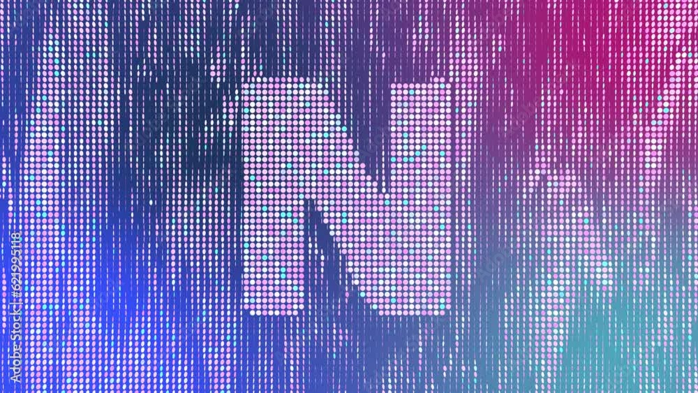 English Alphabet Characters and Letters reveal in a Glittery Circular ...