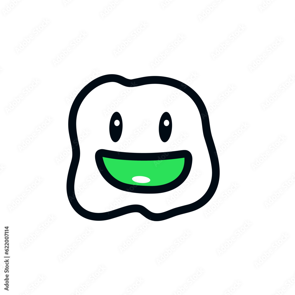 Playful Smiling Ghost Logo Vector Whimsical and Lively Illustration for ...