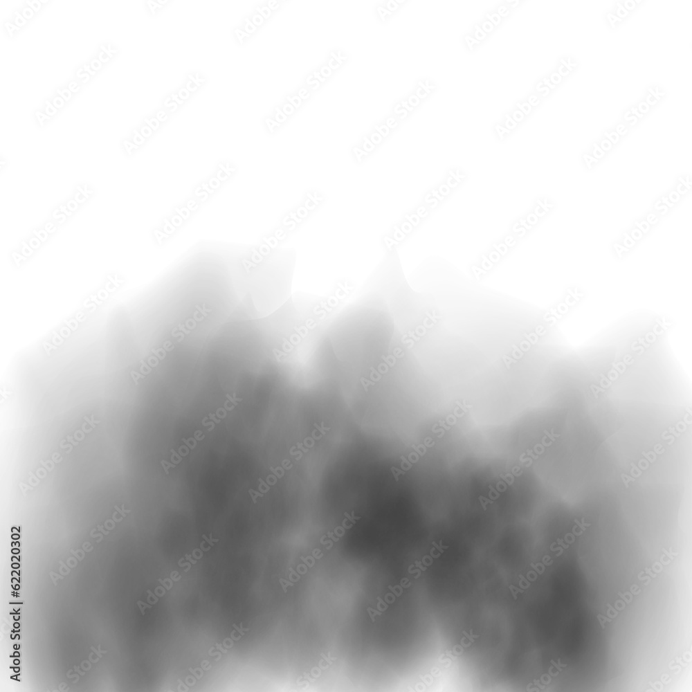 Realistic scary mystical fog in night Halloween. Purple poisonous gas ...