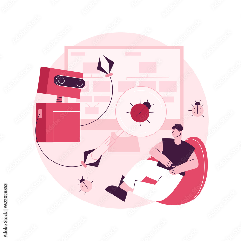 Automated testing abstract concept vector illustration. Automotive ... Automated testing abstract concept vector illustration. Automotive ...