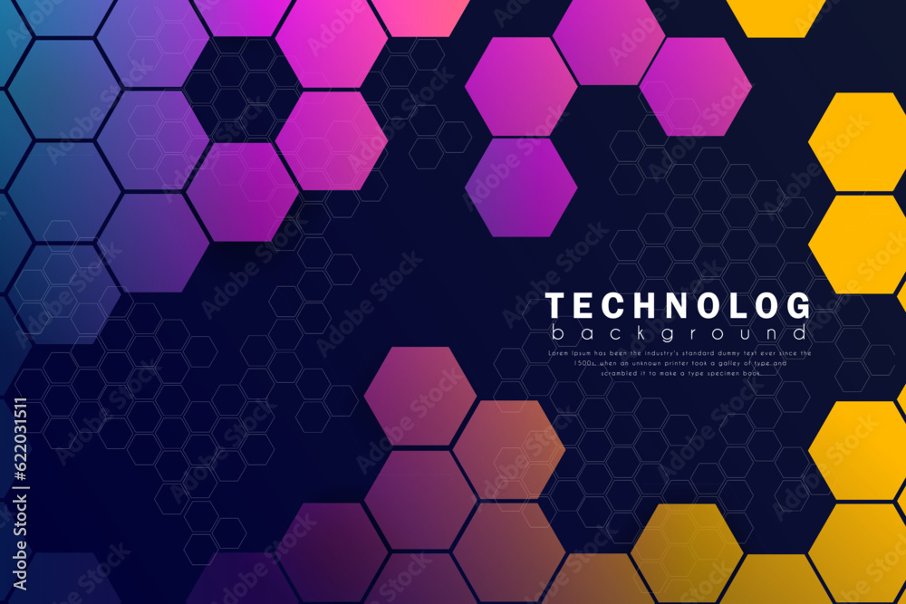 3D Abstract Honeycomb Mechanism for Banner, Cover, Poster, Website ...