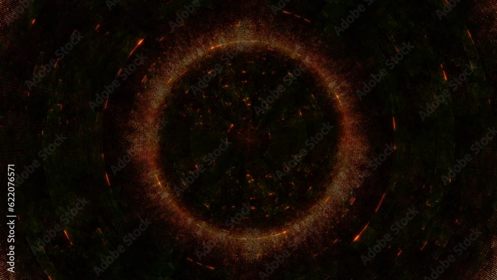 Futuristic Orange and Black Artificial Intelligence Dashboard Design ...