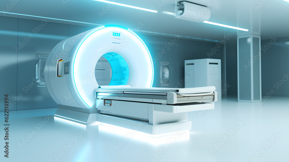 advanced mri or ct scan medical diagnosis machine at hospital lab as ...