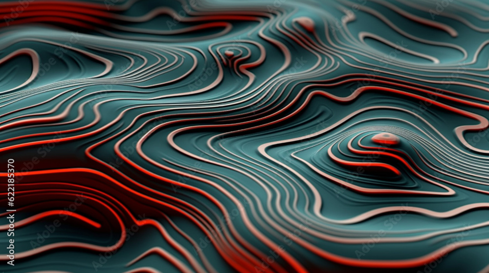 3d topographic map background concept geography concept topo contour ...