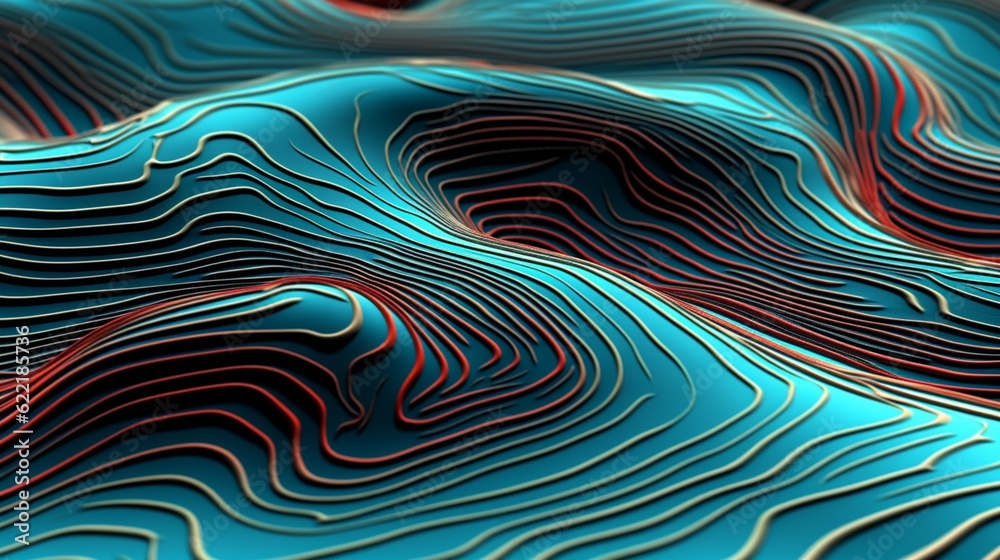 3d topographic map background concept geography concept topo contour ...