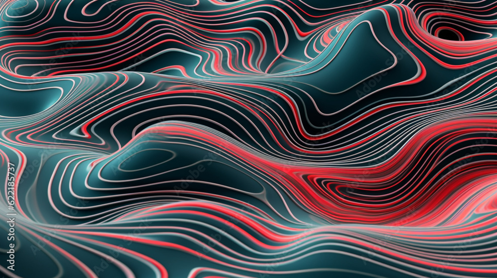 3d topographic map background concept geography concept topo contour ...