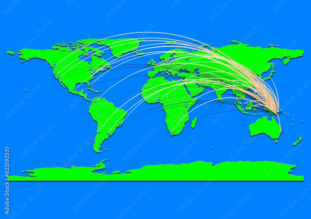 Vibrant Abau, Papua New Guinea map - Export concept map for Abau, Papua ...