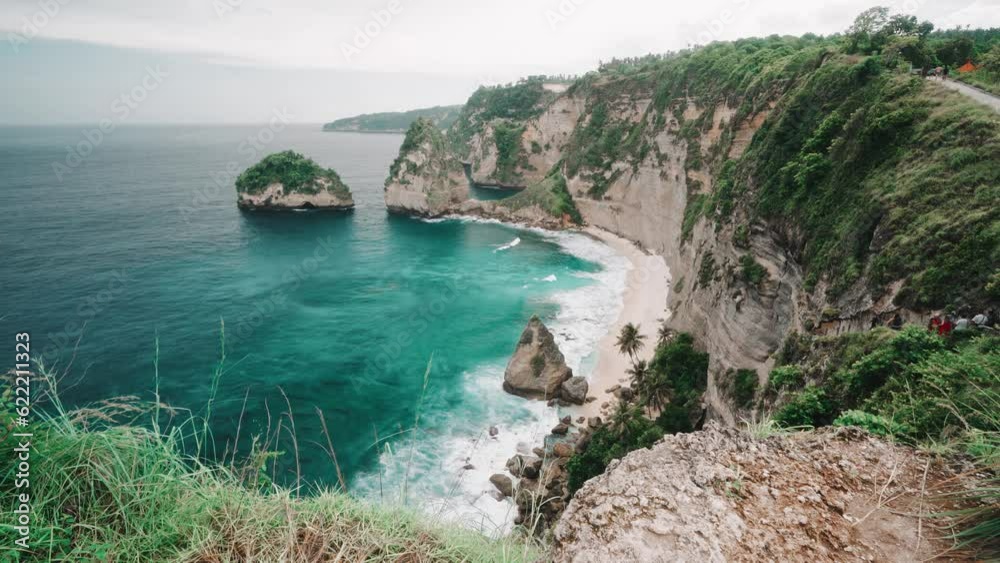 Diamond beach Bali, one of the most beautiful tropical beach Bali with ...