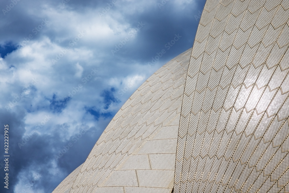 Sydney, Australia - 8 Feb 2023: Sydney Opera House roof detail, Sydney ...