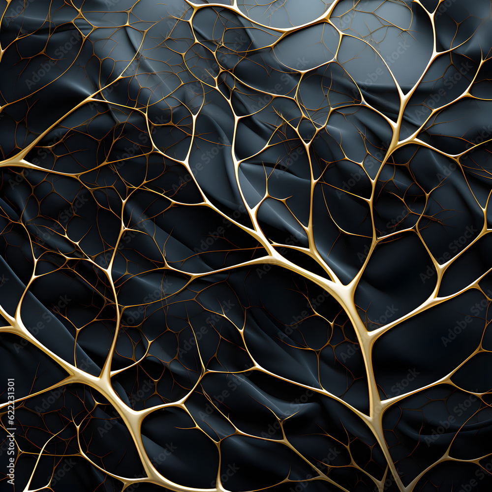 Envision an organic pattern, echoing the intricate veining of a leaf ...