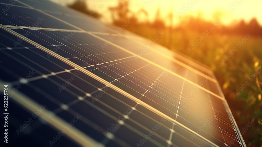 Solar energy, electricity and sustainability solar panel grid for ...