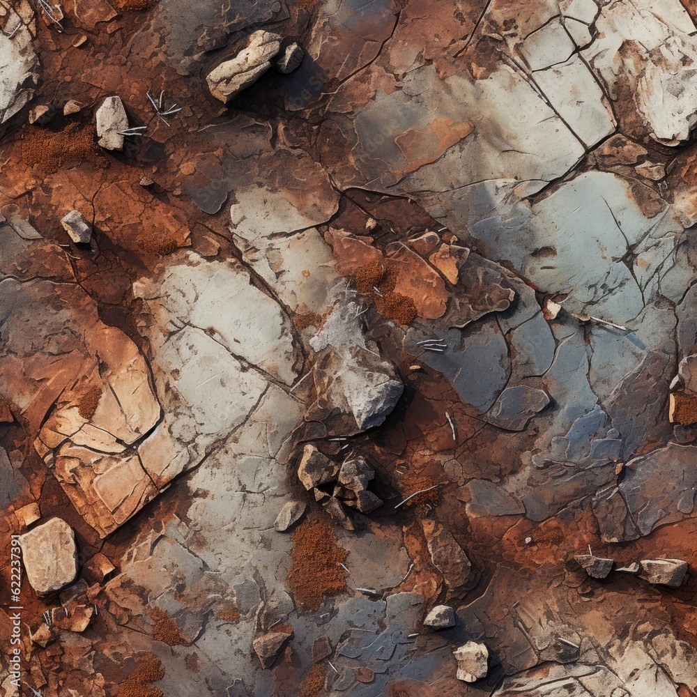 Top-Down View of Chronostone Texture. Seamless Tileable Design. Stock ...