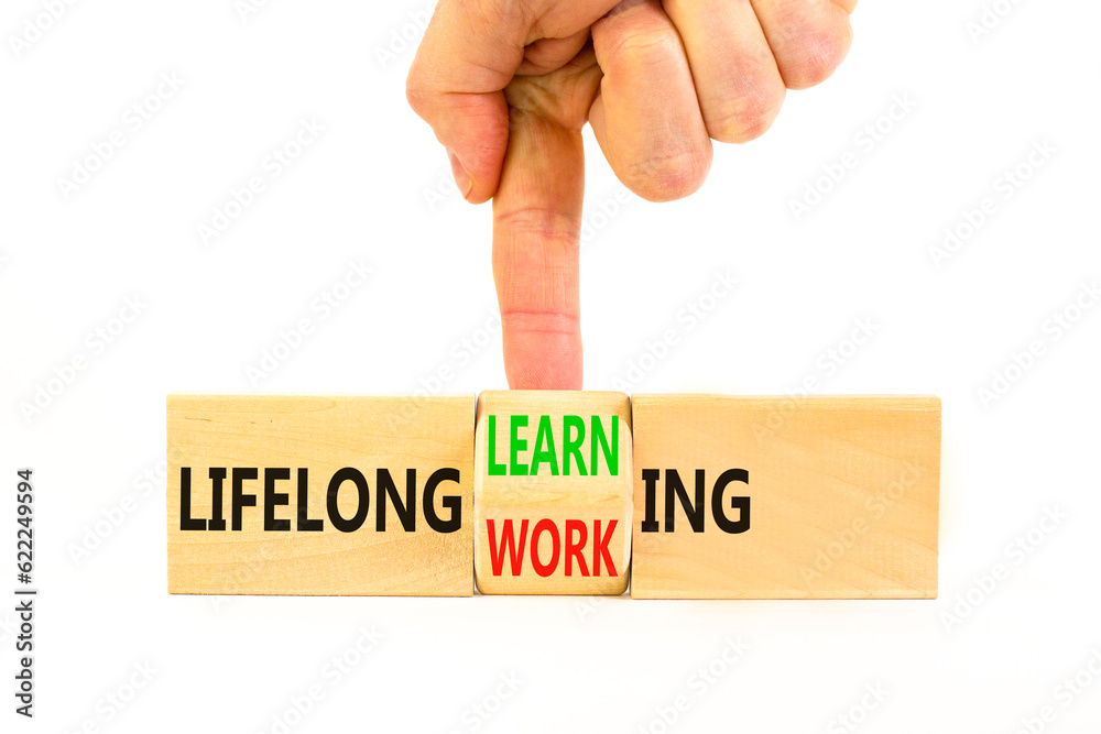 Lifelong learning working symbol. Concept word Lifelong learning ...