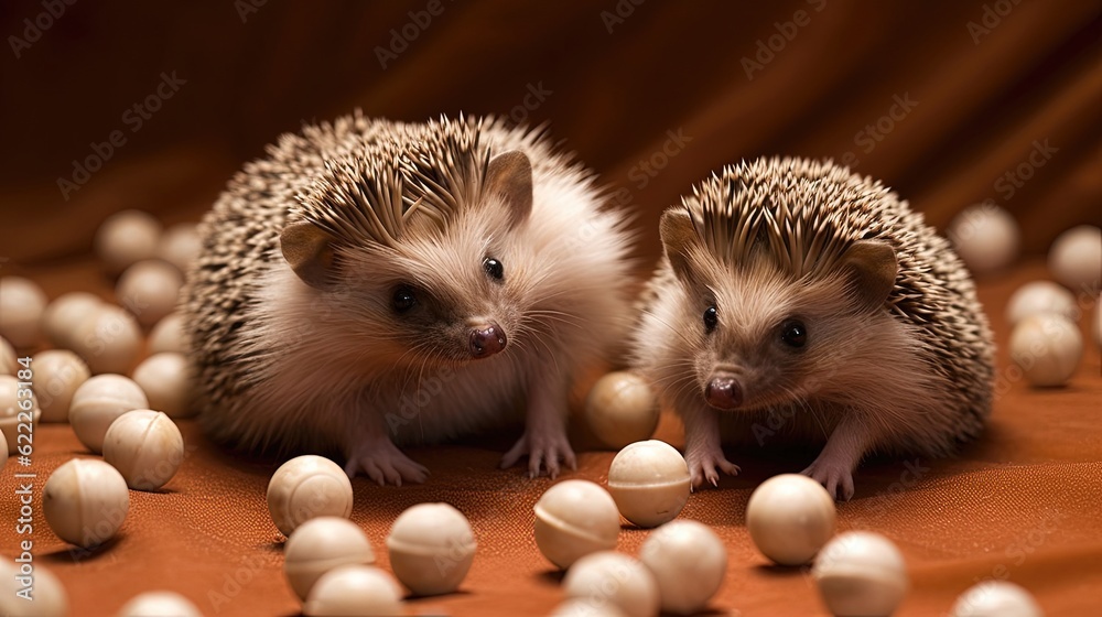 Tiny hedgehogs as they transform into prickly balls, a fascinating ...