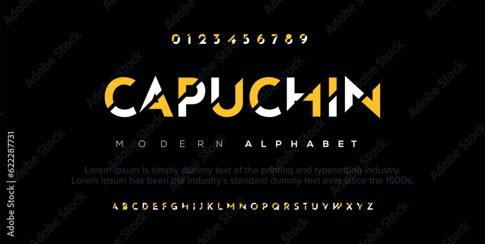 CAPUCHIN is uneven, unexpected, playful font. Vector bold font for ...