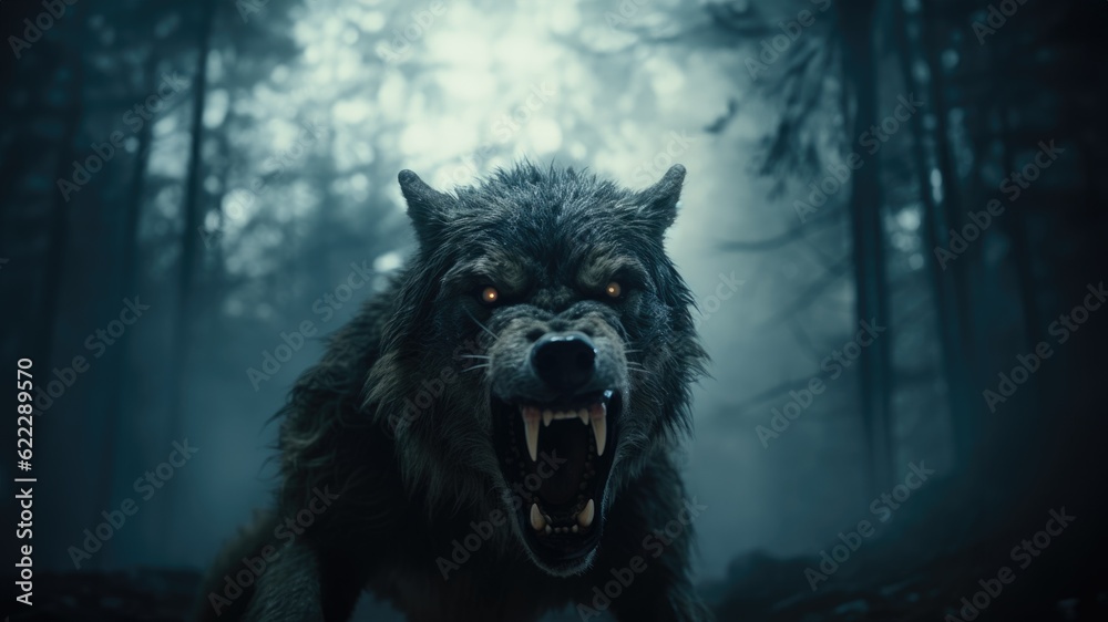 Woodland werewolf monstrosity lurking in the deepest darkest region of ...