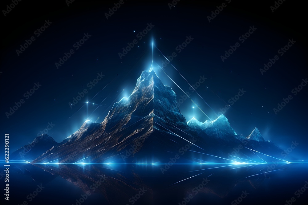 The mountain peak represents the ultimate success and accomplishment in ...
