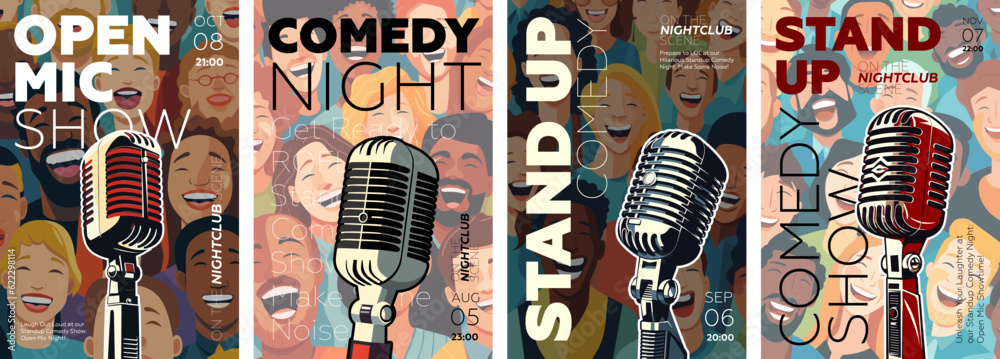 Photo & Art Print Stand up comedy show poster set, Azat Valeev