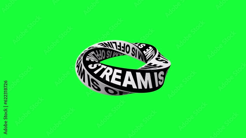 Stream is Offline icon background animated, logo symbol, social media ...