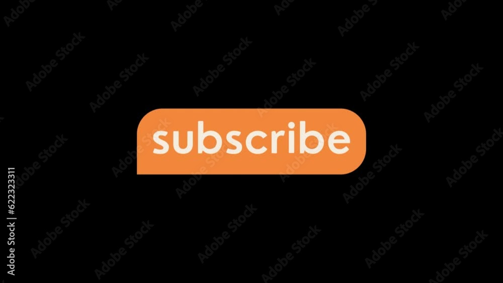 Animated Subscribe Button icon background animated, logo symbol, social ...