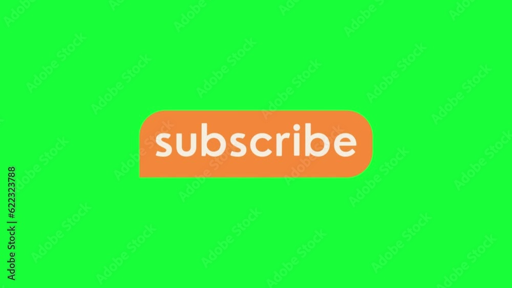 Animated Subscribe Button icon background animated, logo symbol, social ...