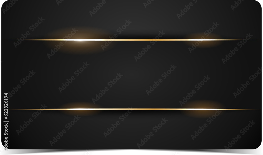 Premium VIP Card. Black and gold luxury vip business card design ...