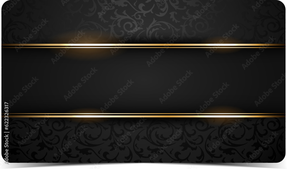Premium VIP Card. Black and gold luxury vip business card design ...