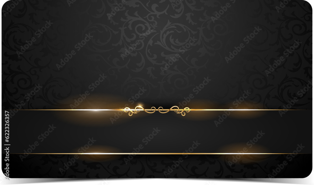 Premium VIP Card. Black and gold luxury vip business card design ...