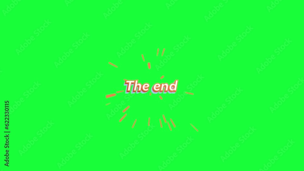 Animated the end icon background animated, logo symbol, and social ...