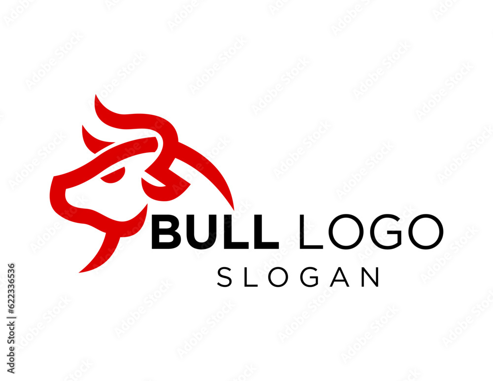 Logo about Bull on a white background. created using the CorelDraw ...