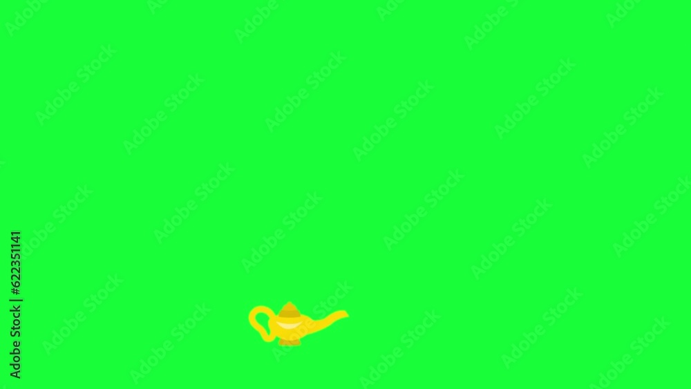 Magical fantasy lamp icon background animated, logo symbol, social ...